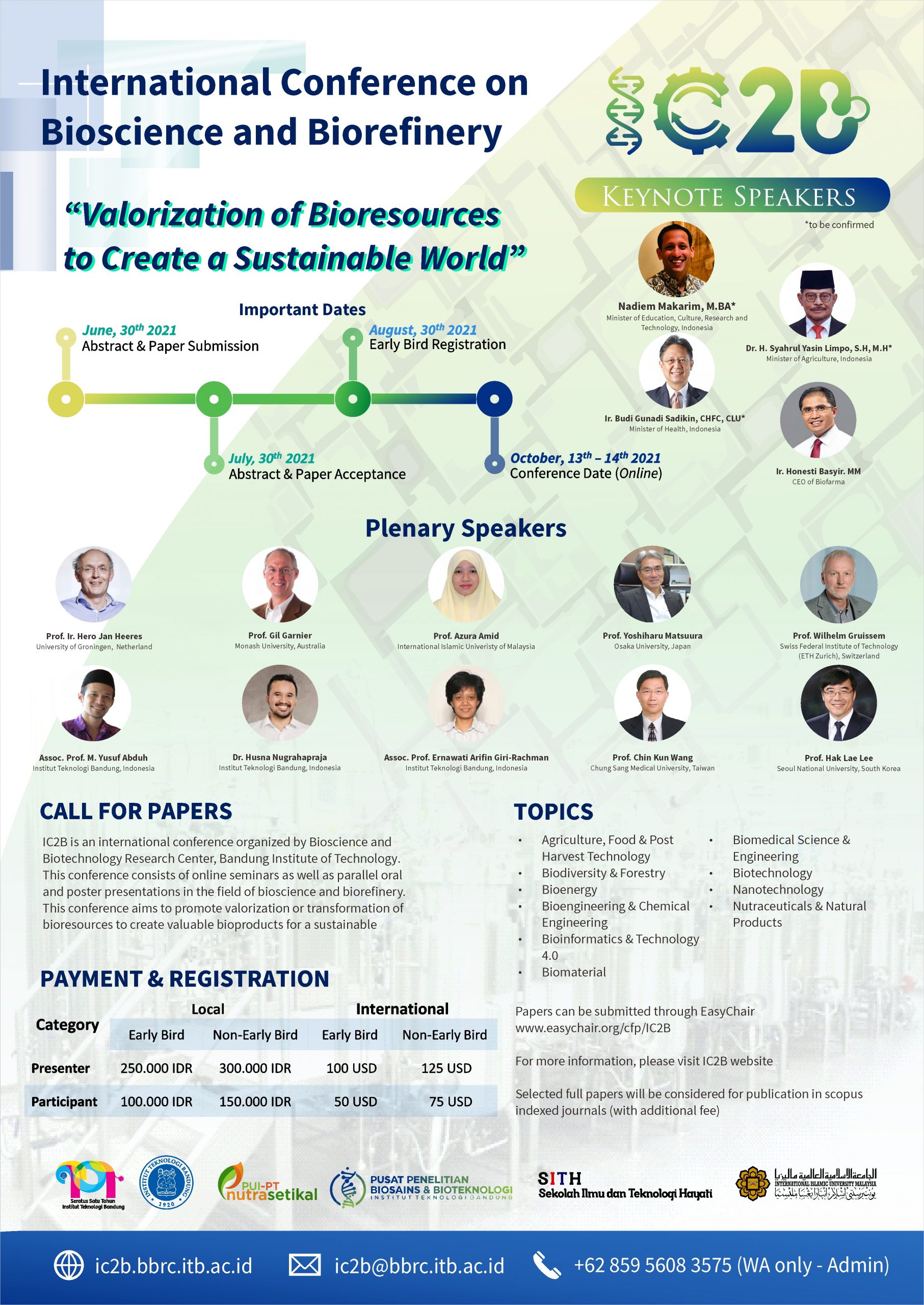 Call For Papers – International Conference on Bioscience and Biorefinery